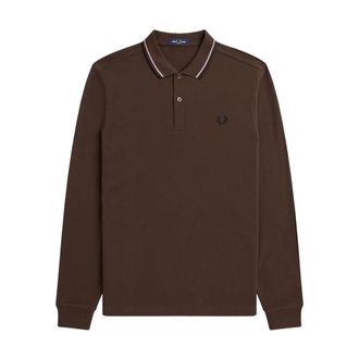 Fred Perry Polo Shirt - - Tops - Herren - Braun - L