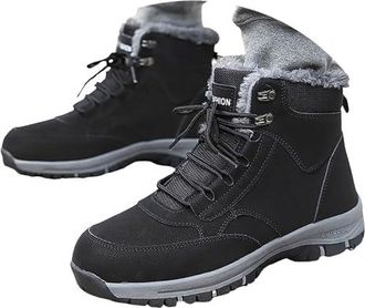 Generic Bottes dhiver pour femme - Bottes de neige imperméables pour femme - Chaussures dhiver thermiques décontractées avec doublure en fourrure - Chaussures