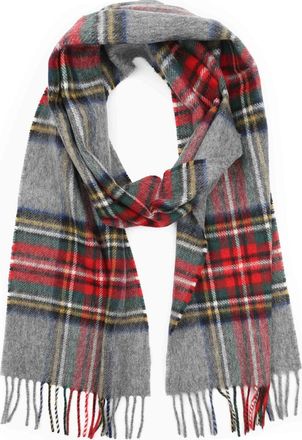 Suitable Echarpe &agrave; Carreaux Merinos Gris Multicolour