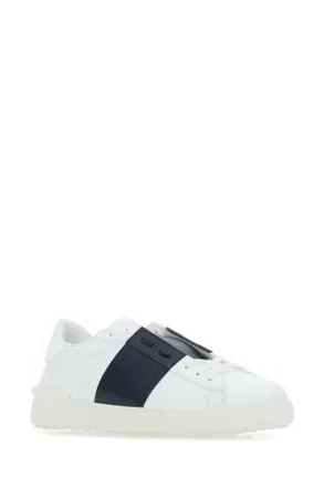 Valentino Garavani Mens Open Sneaker White Calf Leather