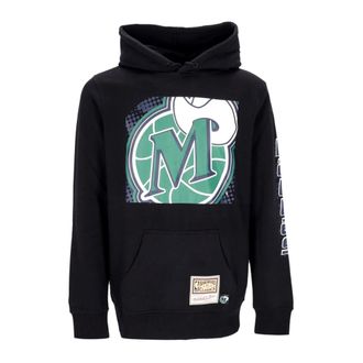 Mitchell & Ness NBA Big Face Hoodie Schwarz - - Sweatshirts & Hoodies - Herren - Schwarzk - S