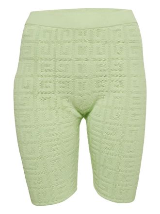 Givenchy short de moto &agrave; motif 4G - Vert