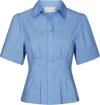 Neo Noir Femme, Blouses et Chemises, Bleu, Taille: 46 FR Balara Stripe Poplin Shirt