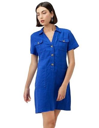Caroll Femme Rk000-laureb Robe, Bleu, 38 EU