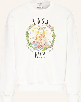 Casablanca Sweatshirt Casa Way weiss