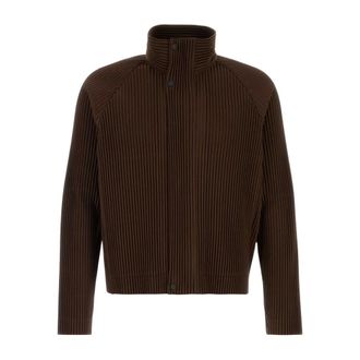 Issey Miyake Blouson &agrave; plis sur mesure - Homme - Vestes - Brun - Taille: L