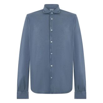 Fedeli Homme, Chemises, Bleu, Taille: 4XL Chemise &agrave; manches longues