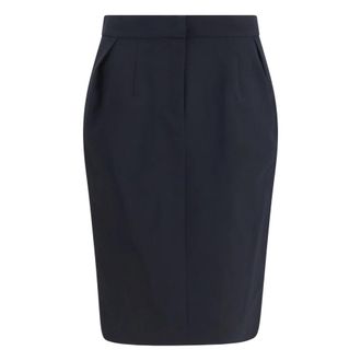 Magda Butrym Plissierter Rock mit Knopfleiste in Midi-L&auml;nge - - Skirts - Damen - Schwarzk - S