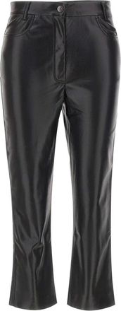 Andamane Femme, Pantalons, Noir, Taille: 34 FR Leather Pantalons