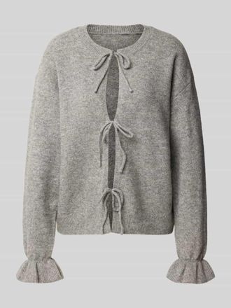 Pieces Strickjacke mit Schleifenverschluss Modell PCSALLY