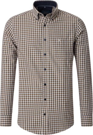 Casamoda Comfort Fit - Herren Freizeit Hemd Langarm (444340000), Gr&ouml;&szlig;e:XXL, Farbe:Beige (600)