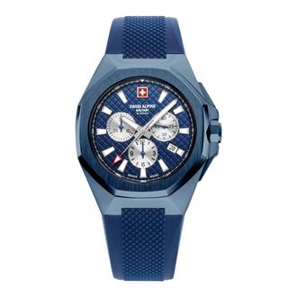 Swiss Alpine Military Swiss Alpine Military Herren Schweizer Armbanduhr 42 mm Armband Silikon blau 7005.9895 - - Accessories - Herren - Blau - ONE SIZE