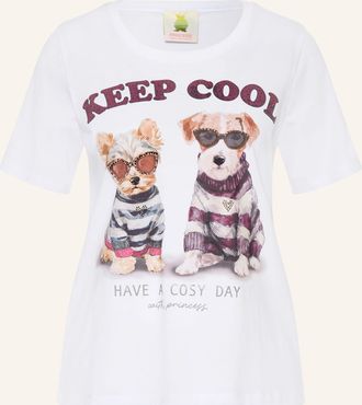 Princess Goes Hollywood Princess Goes Hollywood T-Shirt Mit Schmucksteinen weiss