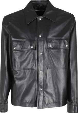 Department Five Department Five, Homme, Vestes, Noir, Taille: L Graham Overshirt Crop
