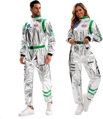 Generico Costume dastronaute pour homme Costume de carnaval combinaison dastronaute combinaison spatiale cosmonaute costume pour spectacle de carnaval et perfo