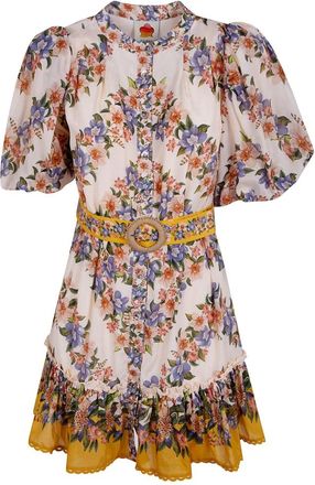 Farm Rio Farm Rio, Femme, Robes, Multicolore, Taille: 36 FR Hilo Stripes Mini Dress