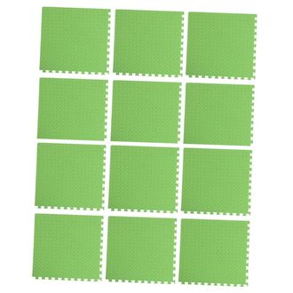 BESTONZON 12 Stück Teiliges Eva Splicing matten Rutschfester Blattstruktur Wasserabweisend Hochdicht Druckentlastend als Bodenschutzmatte für Fitness Tanz und S