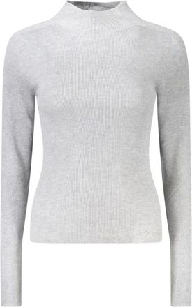 Guess Femme, Pulls, Gris, Taille: 36 FR Pull &agrave; col montant