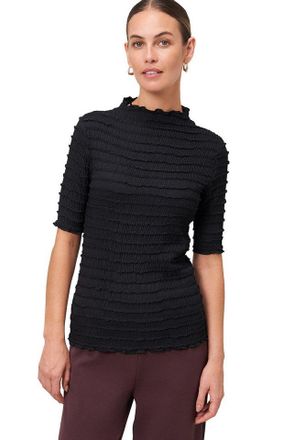 Zero 3/4-Arm-Shirt Damen mit R&uuml;schen (1-tlg) R&uuml;schen