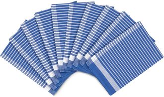 ROSS Exclusiv - 10 X Geschirrt&uuml;cher - Baumwolle - Leinen - im Set (Blau)