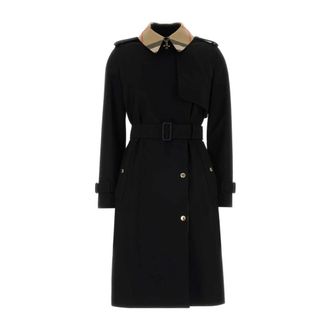 Burberry Femme, Manteaux, Noir, Taille: 38 FR Single-Breasted Manteaux