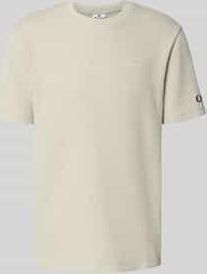 Champion T-Shirt mit Strukturmuster und Rundhalsausschnitt