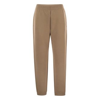 Max Mara Femme, Pantalons, Brun, Taille: 38 FR Pantalon de jogging en jersey de coton technique