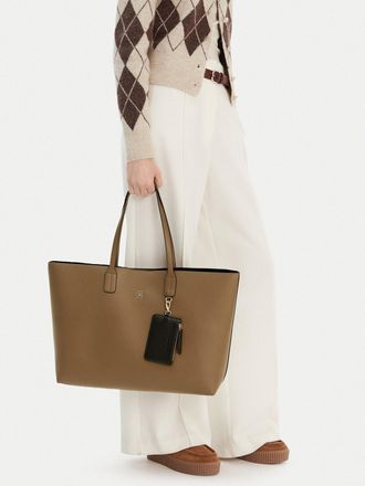 Tommy Hilfiger Handtasche Tommy Hilfiger Th Icon Tote AW0AW18173 Braun