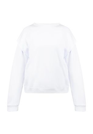 Mymo Sweatpullover Damen weiss