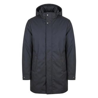 Moorer Kapuzenparka mit Wattierung - - Coats - Herren - Blau - L