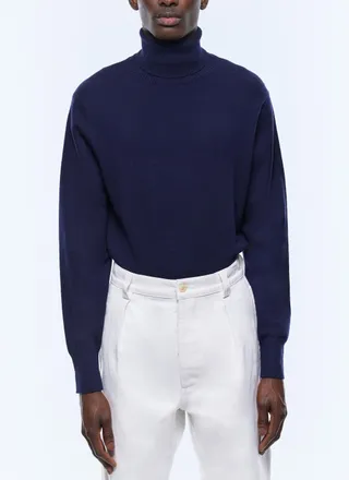 Fursac Pull col roul&eacute; en laine et cachemire - Taille XXL - Homme