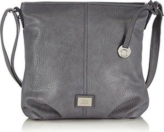 s.Oliver (Bags) 39.409.94.6895, Sacs bandoulière Femme - Gris (Grau 9440), 28x25x8 cm (B x H x T)