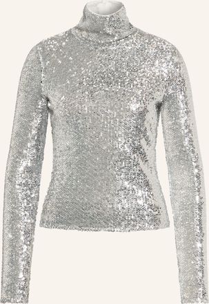 Patrizia Pepe Patrizia Pepe Blusenshirt Mit Pailletten silber