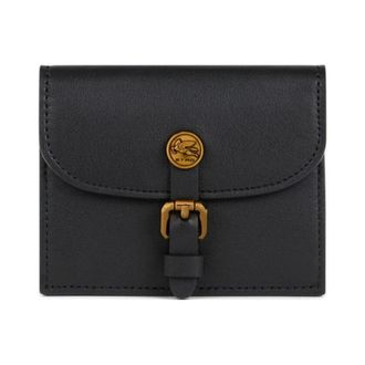Etro Femme, Accessoires, Noir, Taille: ONE Size Porte-cartes Pony en cuir