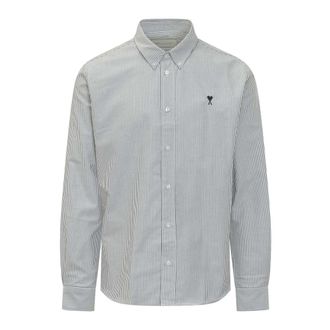 Ami Contrasted ADC Classic Shirt - - Shirts - Herren - Wei&szlig; - S