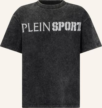 Plein Sport Plein Sport Kurzarm-Rundhals-T-Shirt Scratch schwarz