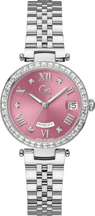 Gc Uhr - Quarz-Analoguhr Gc Flair Crystal - Gr. unisize - in Silber - f&uuml;r Damen