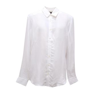 Patrizia Pepe Weites wei&szlig;es Viscose Heroes Hemd - - Shirts - Herren - Wei&szlig; - XL