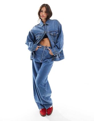 Levi's XL - Veste camionneur en jean oversize - Bleu moyen