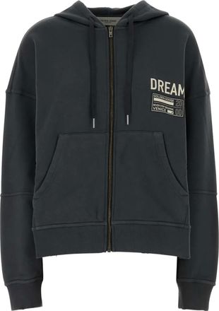 Golden Goose hoodie à fermeture zippée - Gris