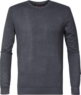 Petrol Industries Herren Men Knitwear Round Neck Basic Polo-Pullover, Steal Melee, XX-Large