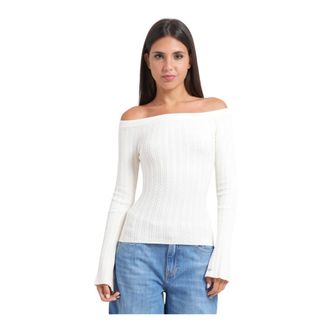 Guess Femme, Pulls, Blanc, Taille: 36 FR Guess Sweaters