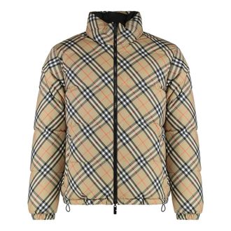 Burberry Reversible Snowdon Check Daunenjacke - - Jackets - Herren - Beige - L