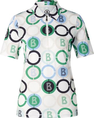 Bogner Funktions-Polo-Shirt Taya f&uuml;r Damen - Gr&uuml;n/Blau/Off-White - 36
