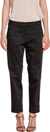 Mason's Femme, Pantalons, Noir, Taille: 36 FR Pantalon Chino New York Coupe Carotte