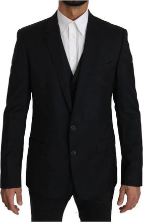 Dolce & Gabbana Homme, Vestes, Bleu, Taille: L Ensemble Deux Pi&egrave;ces en Viscose