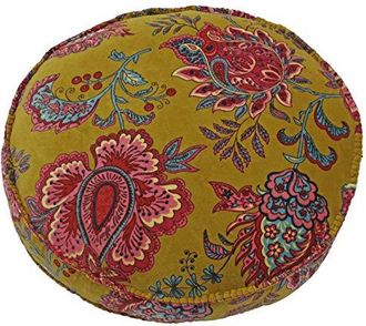 Riva Paoletti Malisa 50X12 RD C/CASE CUR, Baumwolle, Lemon Curry, 50x12cm