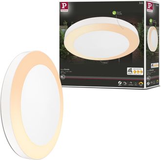 Paulmann 94527 LED Au&szlig;enleuchte Smart Home Zigbee Deckenleuchte Circula IP44 D&auml;mmerungs-/Bewegungssenso Tunable Warm 14W Outdoor 2200-3000K