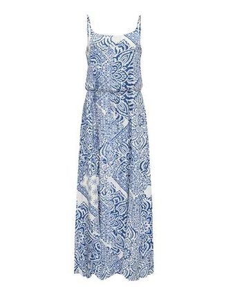 Only Onlnova Life AOP Robe Maxi &agrave; Bretelles, Bleu Mazarine., 36