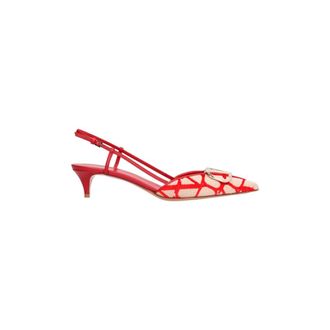 Valentino Garavani Femme, Chaussures, Rouge, Taille: 37 EU Iconographe Vlogo Signature Escarpins